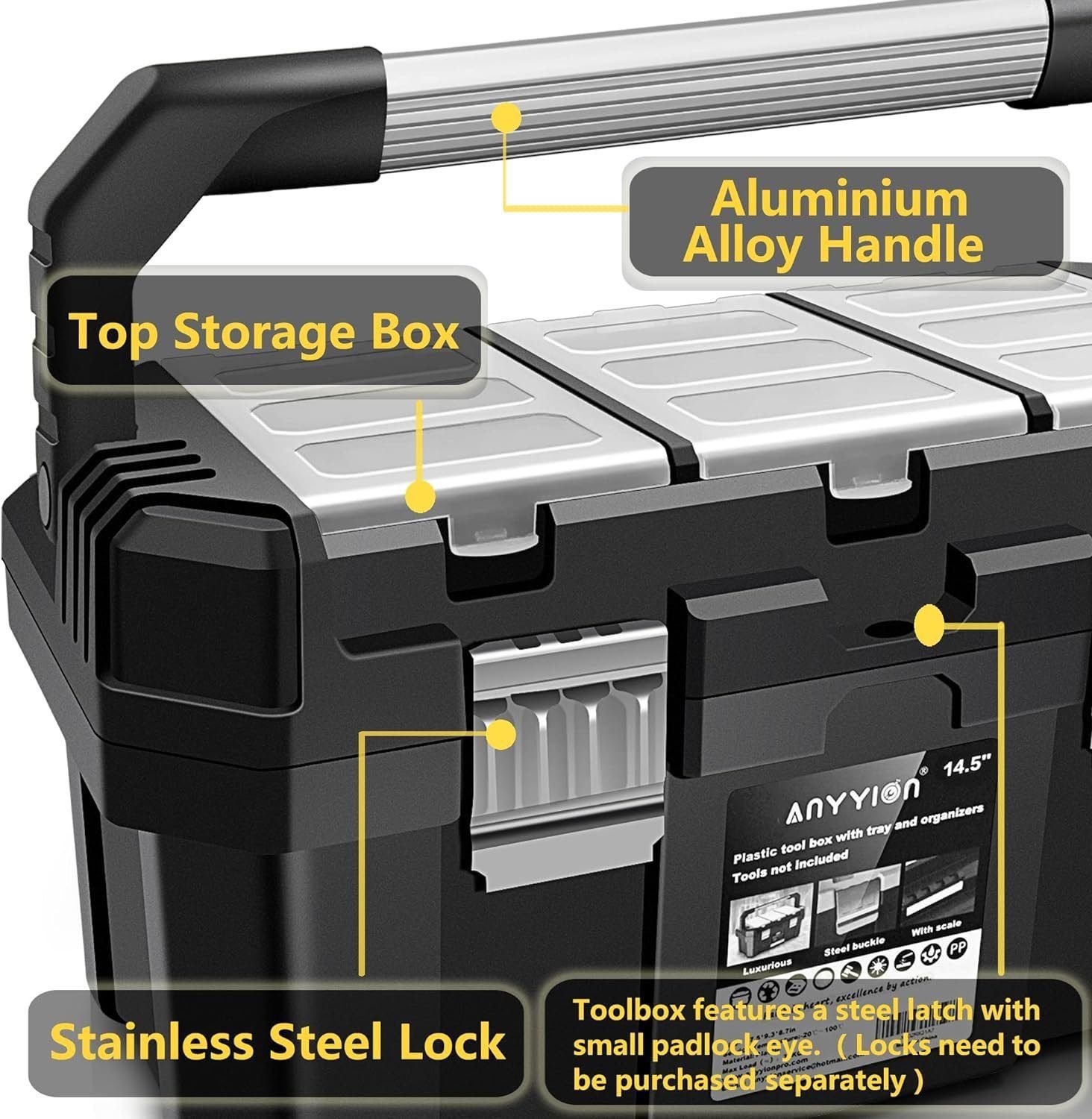 Anyyion 14-Inch Toolbox Review